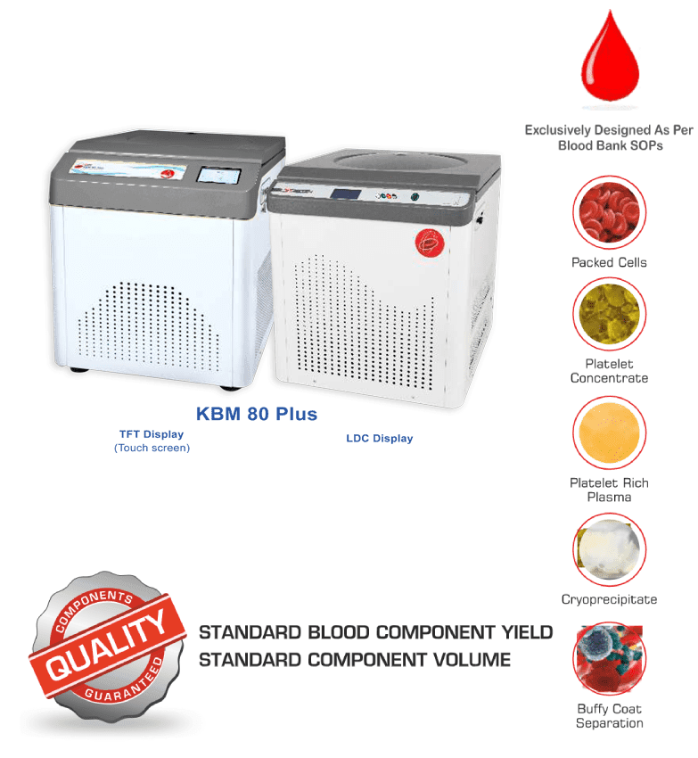 Refrigerated Centrifuge for Blood Component Separation with touch ...